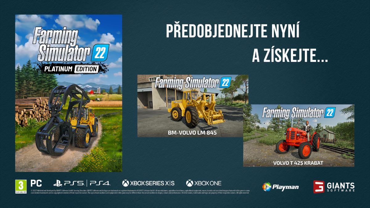 Dárek ke hře FS22 PS5 - DLC (Volvo Krabat) - Smarty.cz